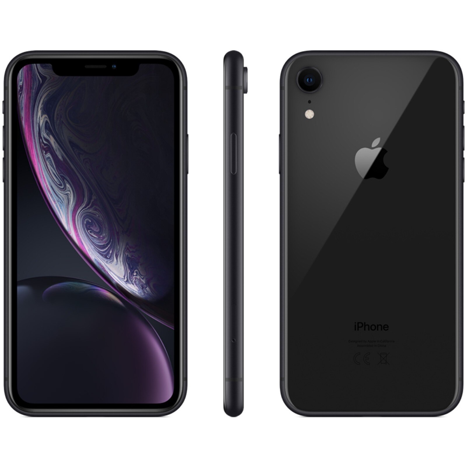 Комплект Смартфон Apple iPhone XR 64GB, Black + WOWFIXIT течен ...