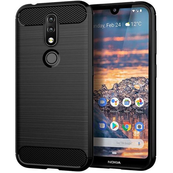 Anti Shock гръб Carbon за Nokia 4.2, Черен - eMAG.bg