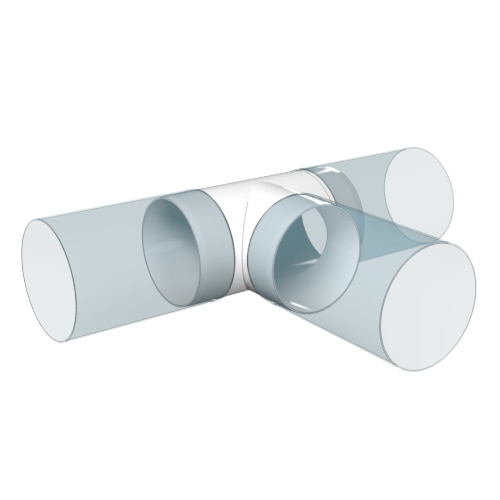 Teu tubulatura 160/160mm, PVC - eMAG.ro