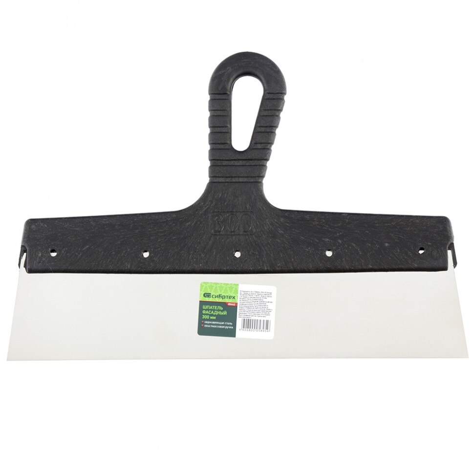 Spaclu fatada din otel, 300 mm, maner din plastic, SIBRTEH - eMAG.ro