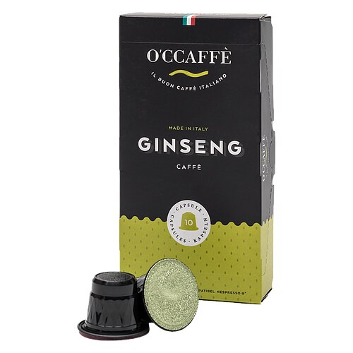 Cafea capsule O'CCAFFE Ginseng, compatibile Nespresso, 10 capsule, 50 ...