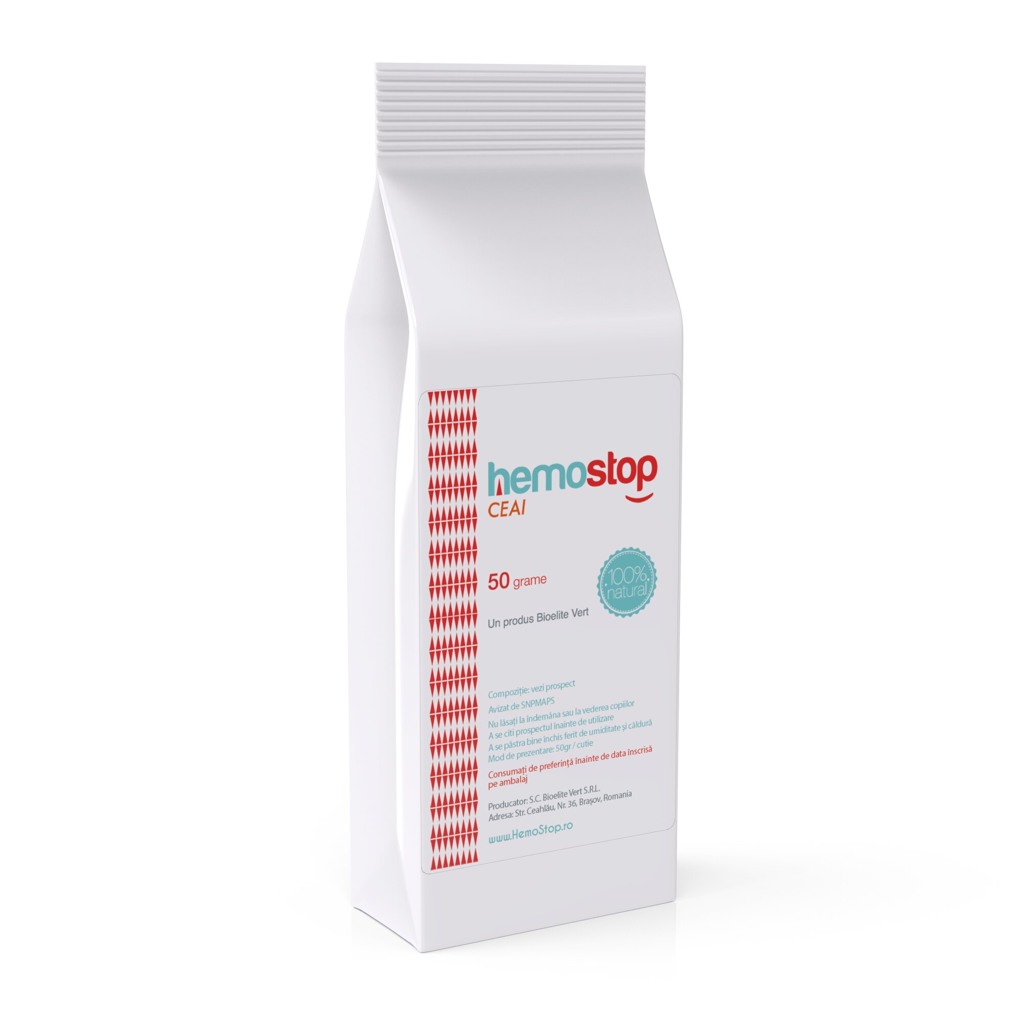 Ceai pentru hemoroizi, HemoStop, 50gr, cu efect antiinflamator, tonic ...