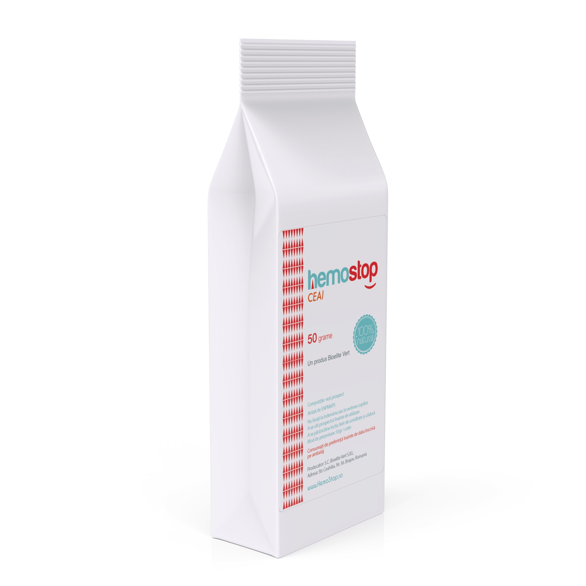 Ceai pentru hemoroizi, HemoStop, 50gr, cu efect antiinflamator, tonic ...