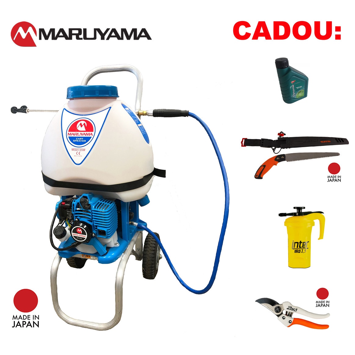 Pulverizator Maruyama tip rucsac cu carucior MS 0735 W - eMAG.ro