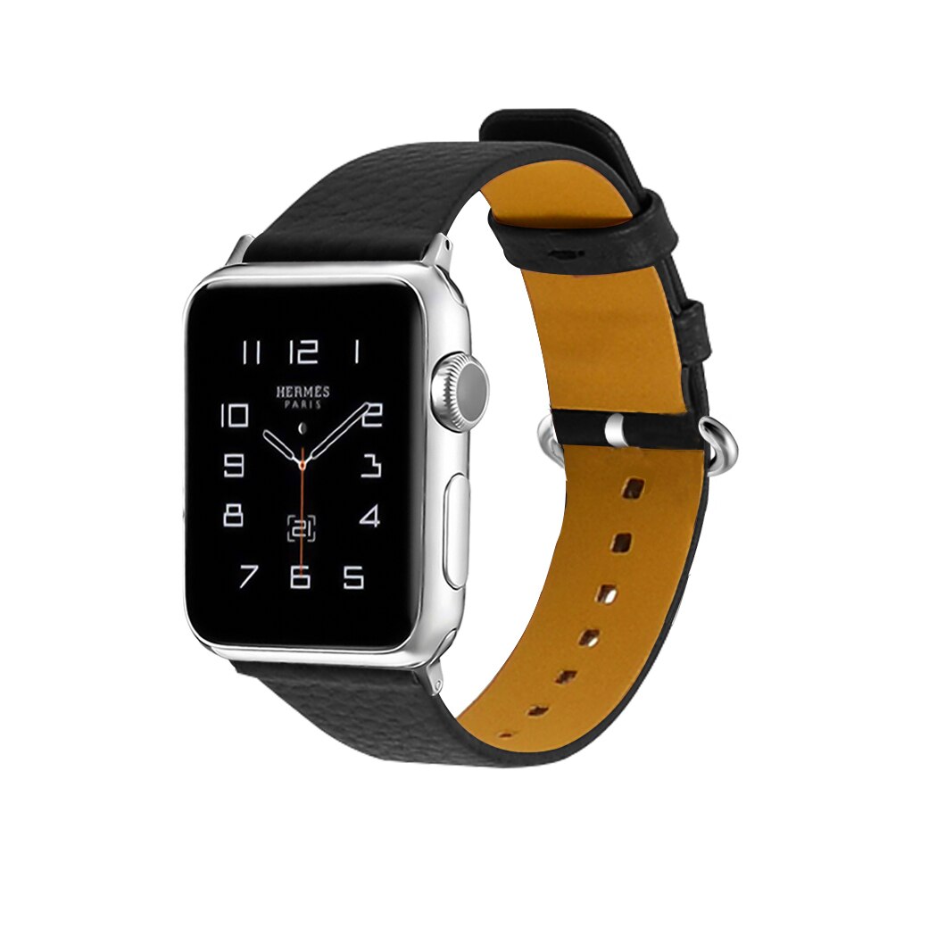 Curea Aha Style pentru Apple Watch 1,2,3,4, 38/40 mm, Lychee, Piele ...