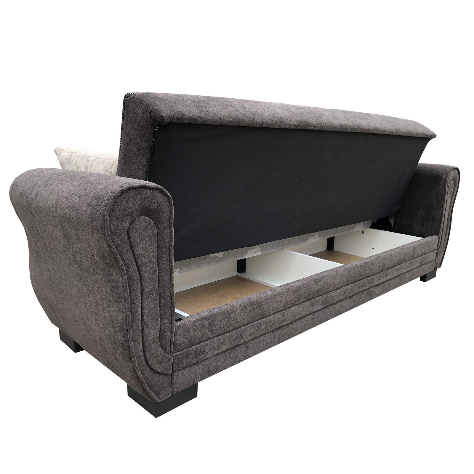 Canapea extensibila Moda, lada depozitare 230/85/75 Maro Inchis - eMAG.ro