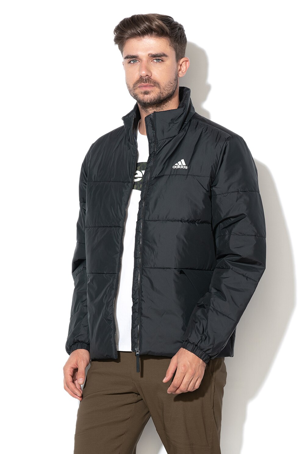 Adidas PERFORMANCE, Jacheta usoara cu vatelina si aspect matlasat ...