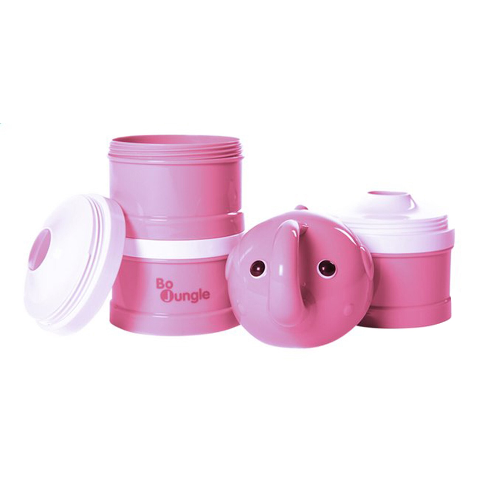 Recipient lapte praf BO Jungle, Elefant/Roz - eMAG.ro