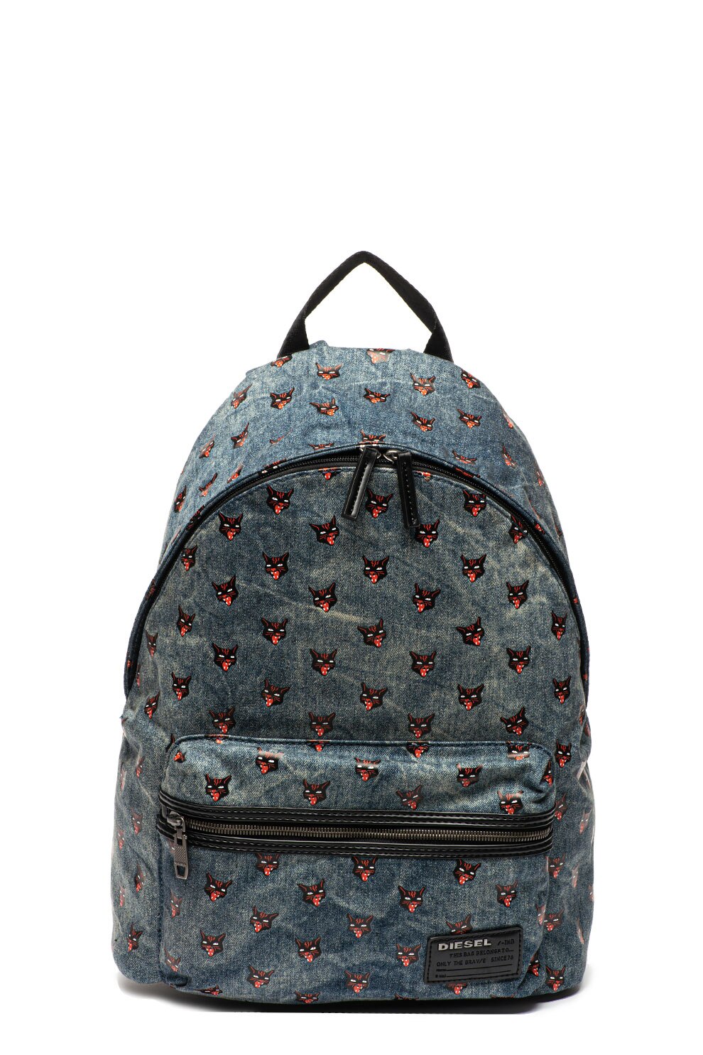 Diesel, Раница Easy Cats с деним ефект, Бледосин - eMAG.bg