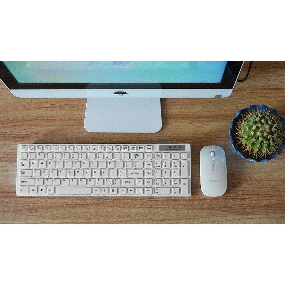 Kit tastatura si mouse Splinktech, Wireless 2.4GHz, alb - eMAG.ro