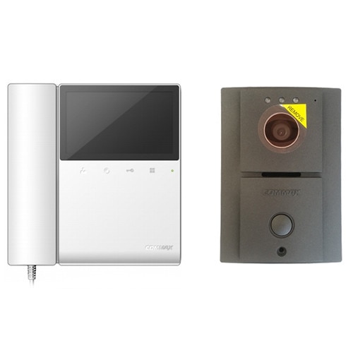 Set videointerfon Commax ECO SET LITE, 1 familie, 4.3 inch, aparent ...