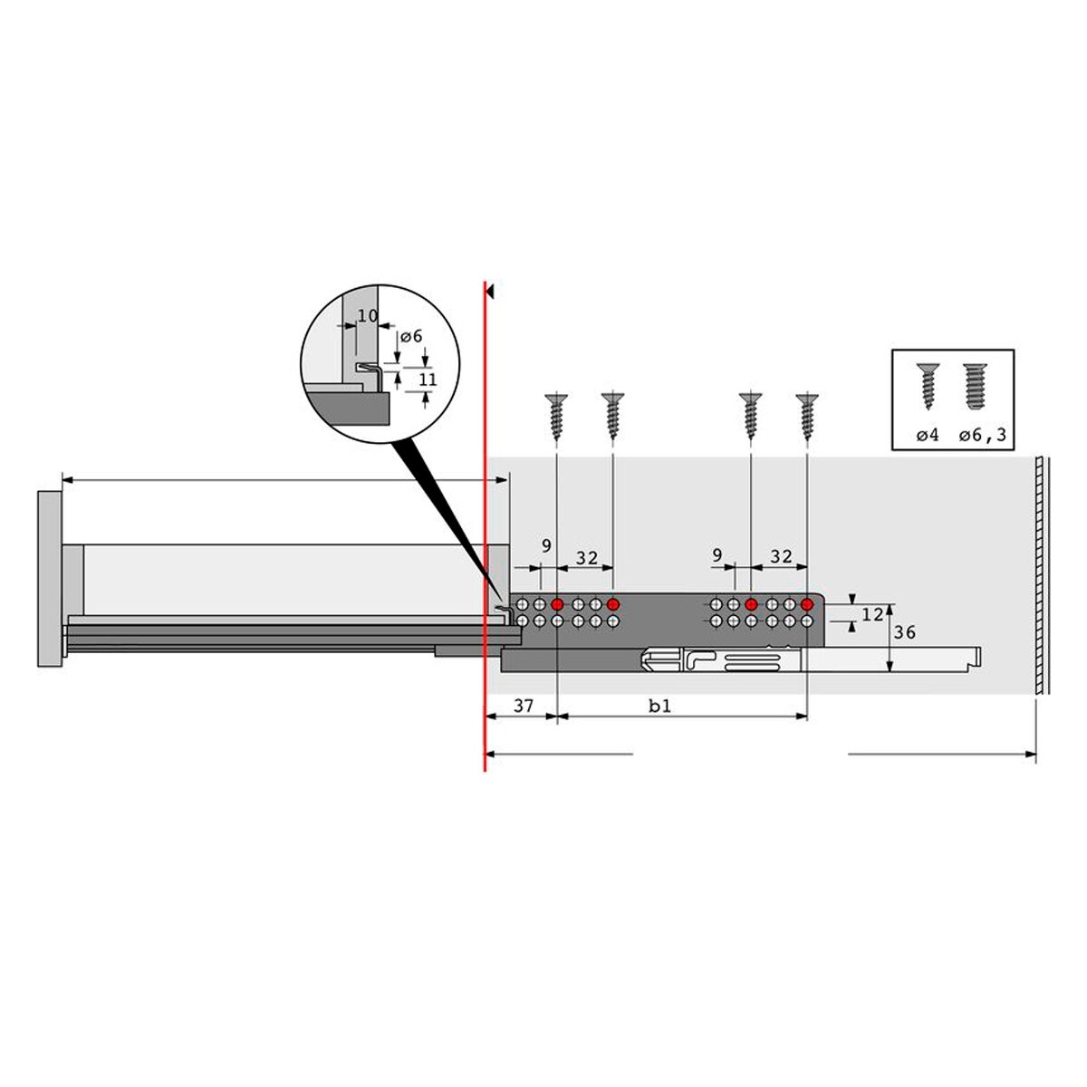 Sine sertar extractie totala Quadro 400mm - eMAG.ro