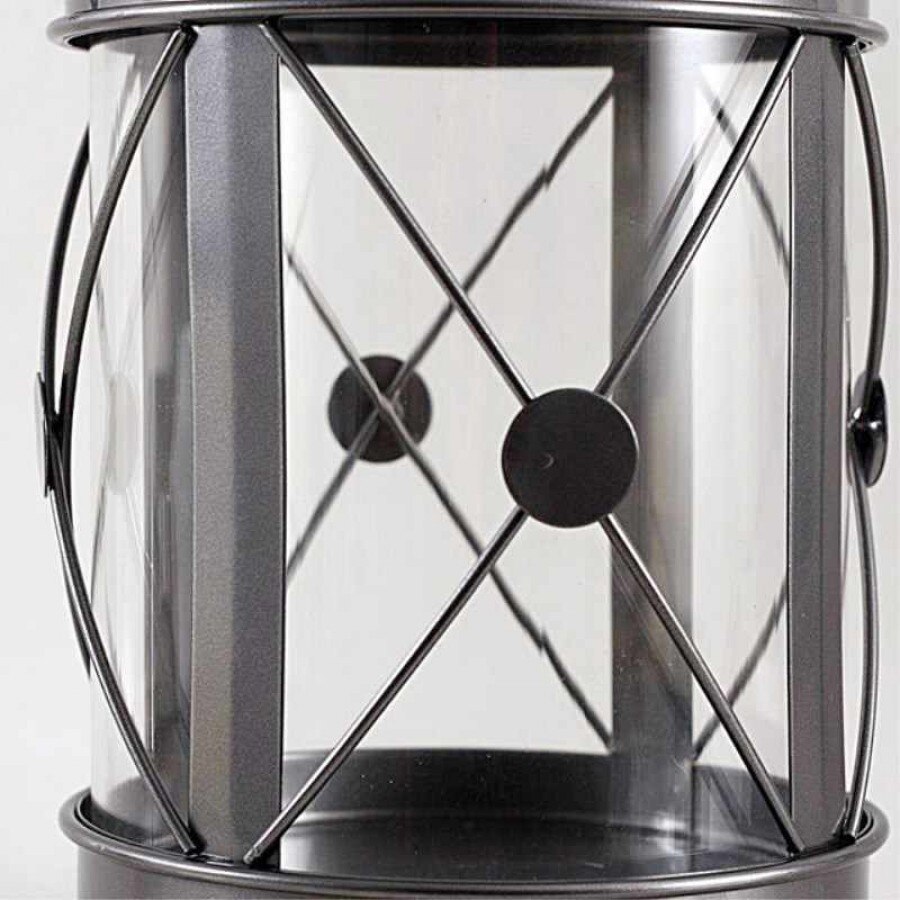 Felinar Metalic Cu Lumanare Led, Lumina Calda, de Exterior - eMAG.ro