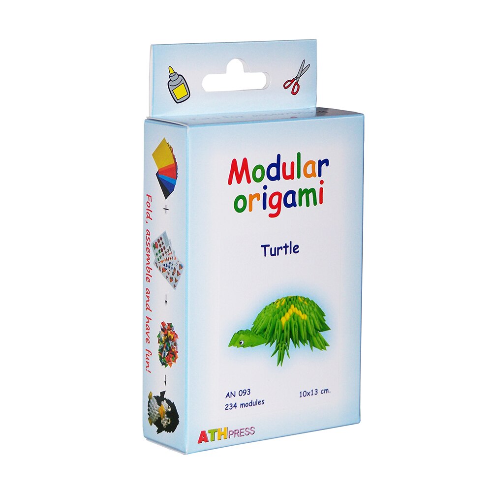 Set origami, ATH PRESS, Broasca testoasa, Verde - eMAG.ro