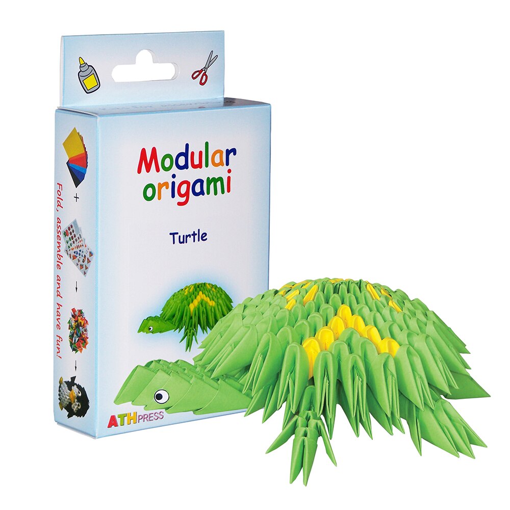 Set origami, ATH PRESS, Broasca testoasa, Verde - eMAG.ro