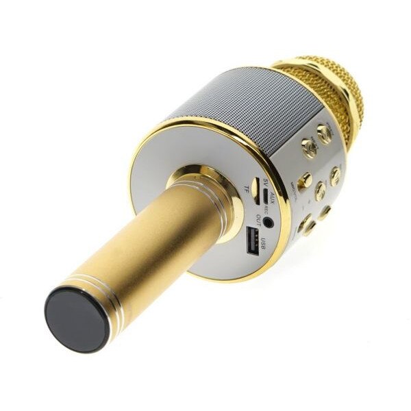 Microfon Wireless, Bluetooth cu Difuzor si Efecte pentru Karaoke, USB ...
