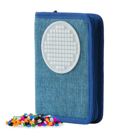 Плосък несесер за моливи Pixie PXA-03, син/ светещ панел - eMAG.bg