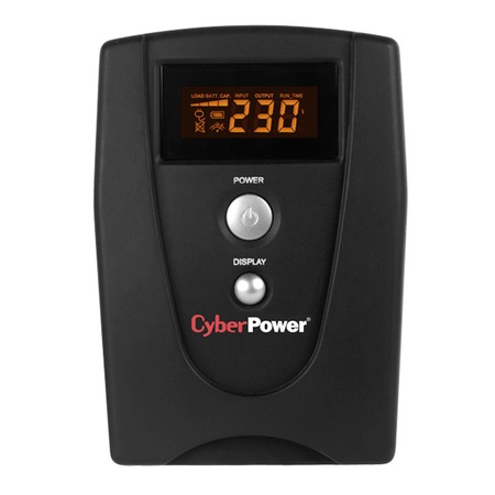 UPS Cyber Power VALUE600ELCD 600VA 360W AVR, LCD Display, 2 x Schuko ...