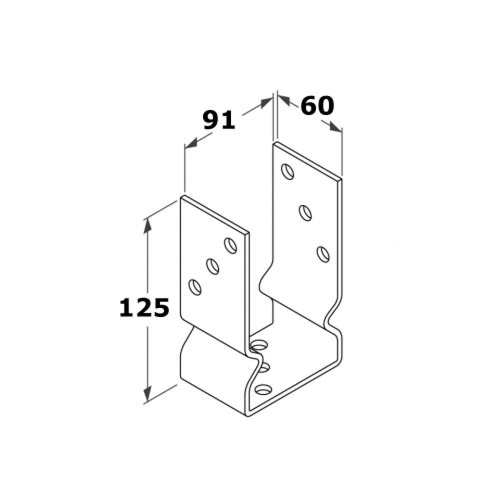 Чехъл U поддържа средни натоварвания 91x60x125x4.0 mm - eMAG.bg