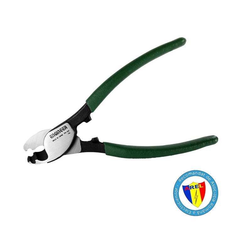 Cleste taiat cabluri ENGINEER PK-50, 164mm, 150g, verde, fabricat in ...
