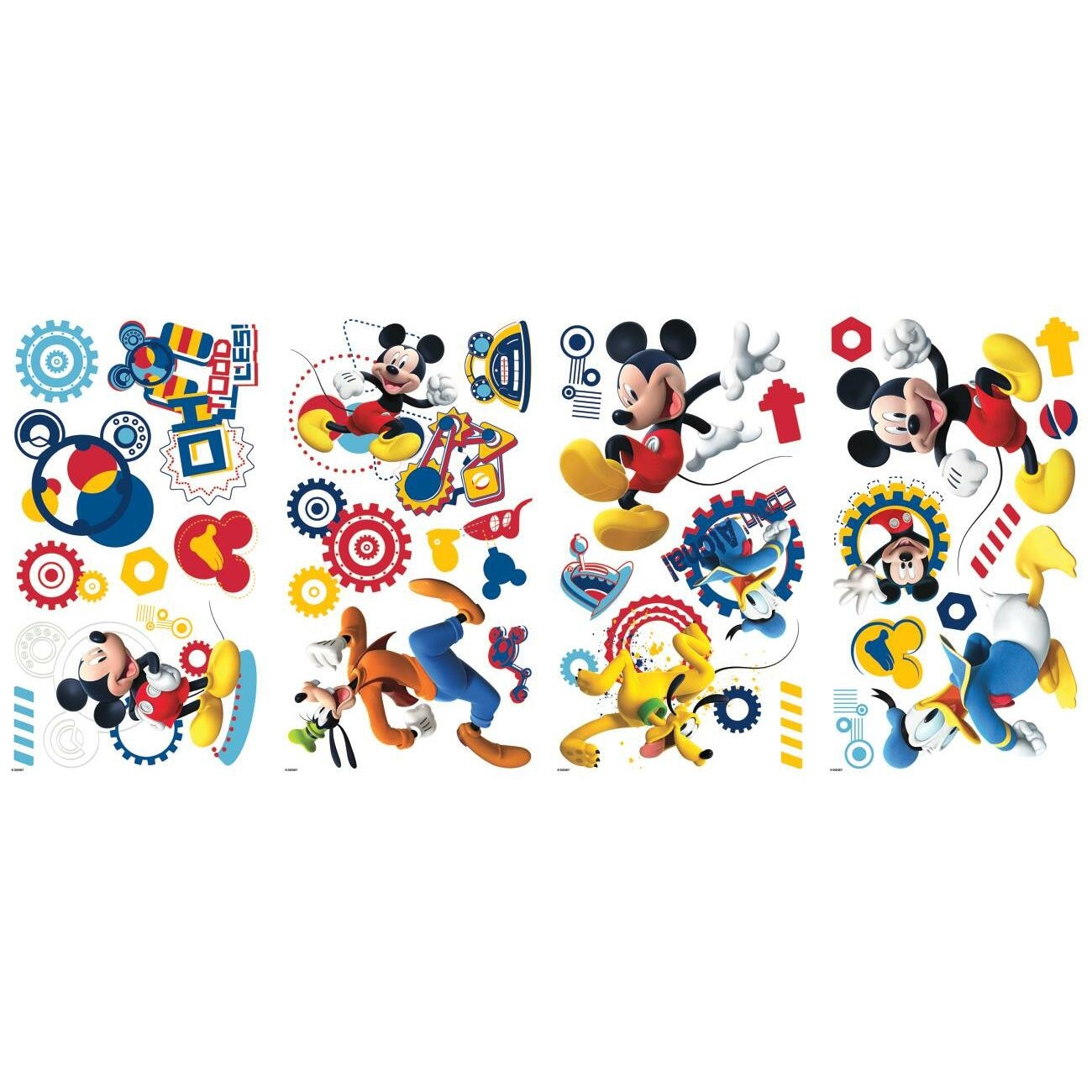 Sticker MICKEY MOUSE CLUBHOUSE | 4 colite de 25,4 cm x 45,7 cm - eMAG.ro