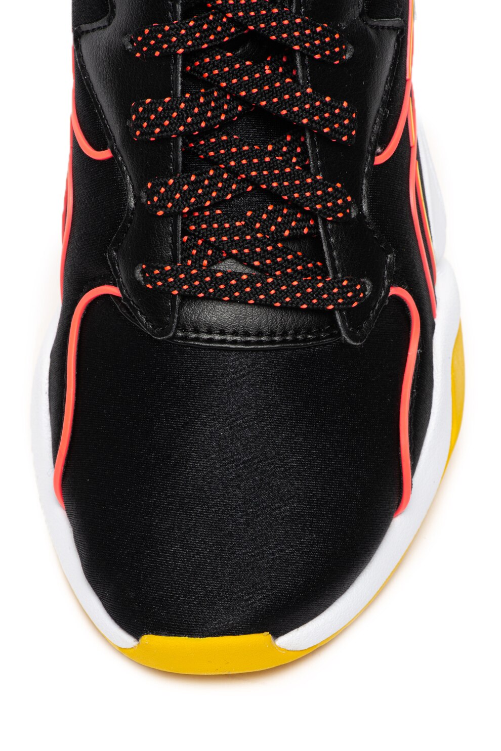 Puma, Спортни обувки Nova Hypertech с цветен блок, Черен/Жълт, 5 - eMAG.bg