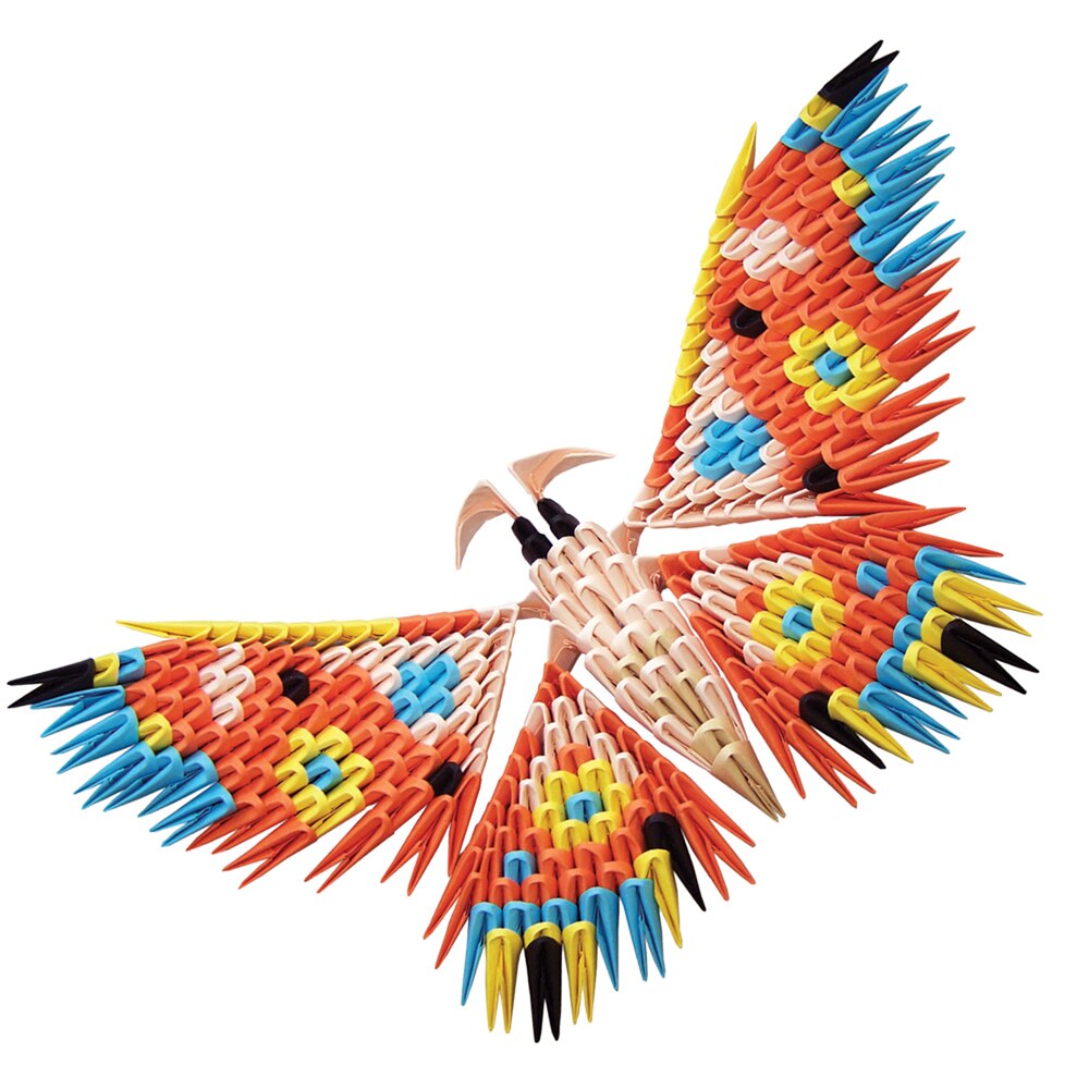 Kit Creativ 3D Modular Origami, ATH PRESS, Fluture, Multicolor - eMAG.ro