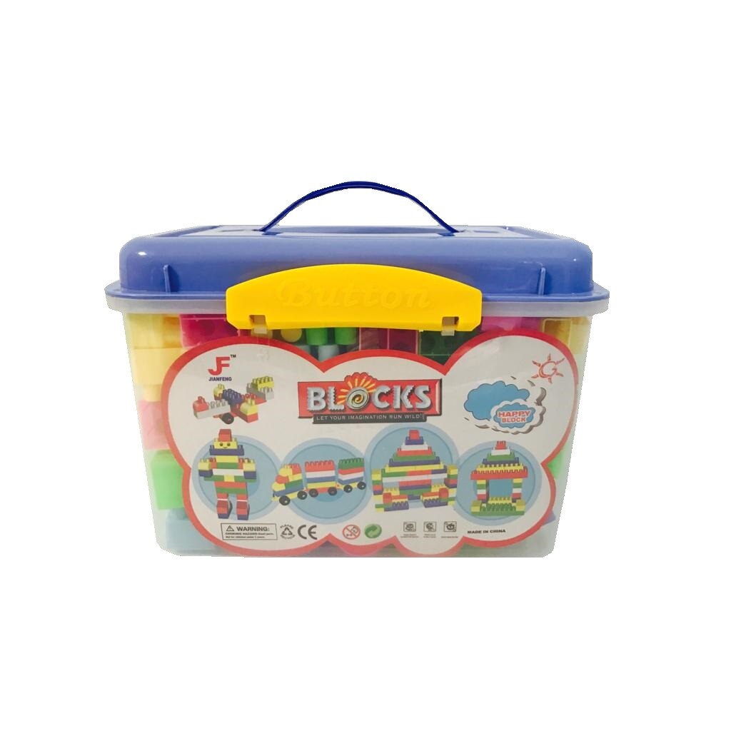 Joc cuburi 130 piese in cutie din plastic cu capac - eMAG.ro