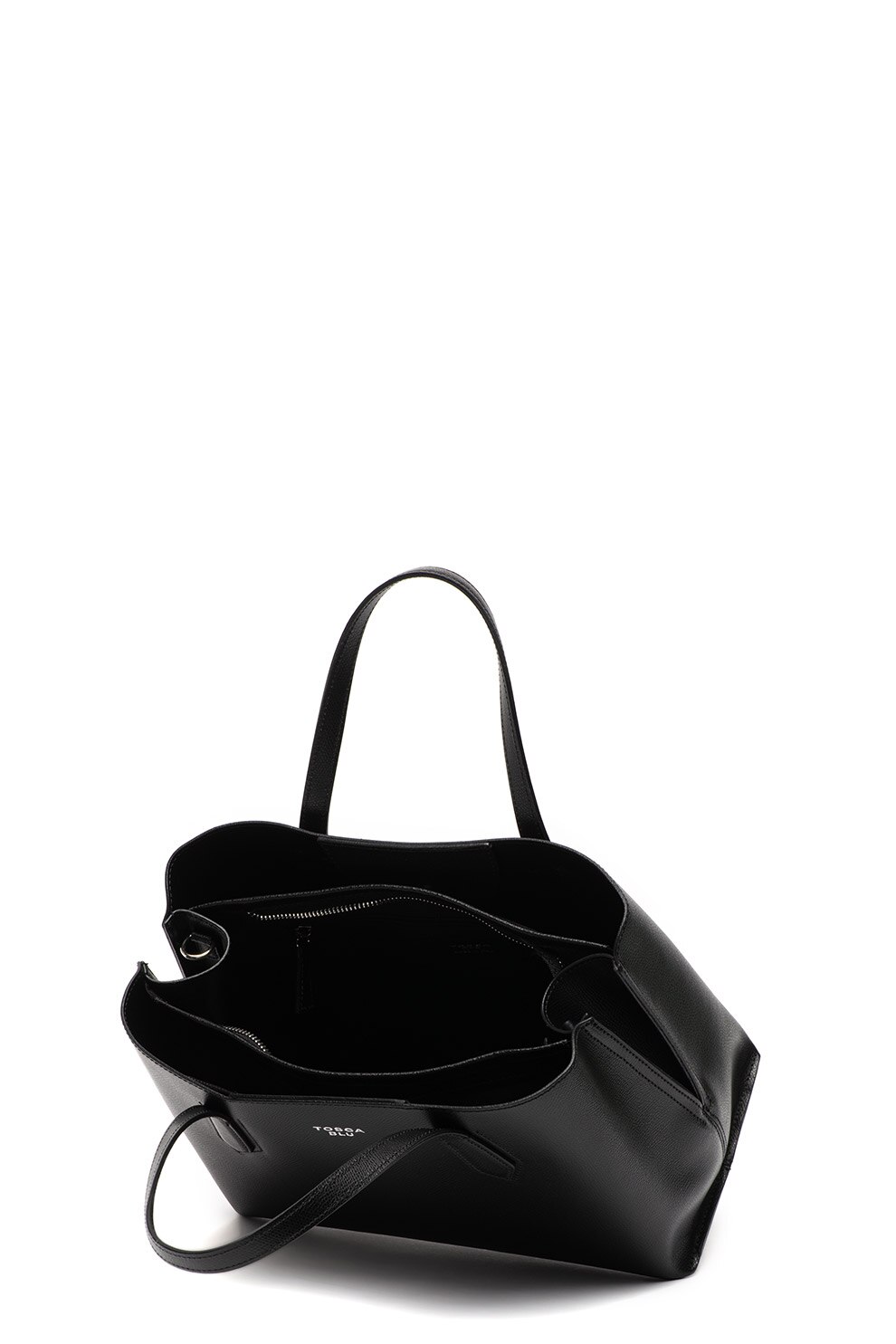 Tosca Blu, Кожена чанта Caterina, Черен - eMAG.bg