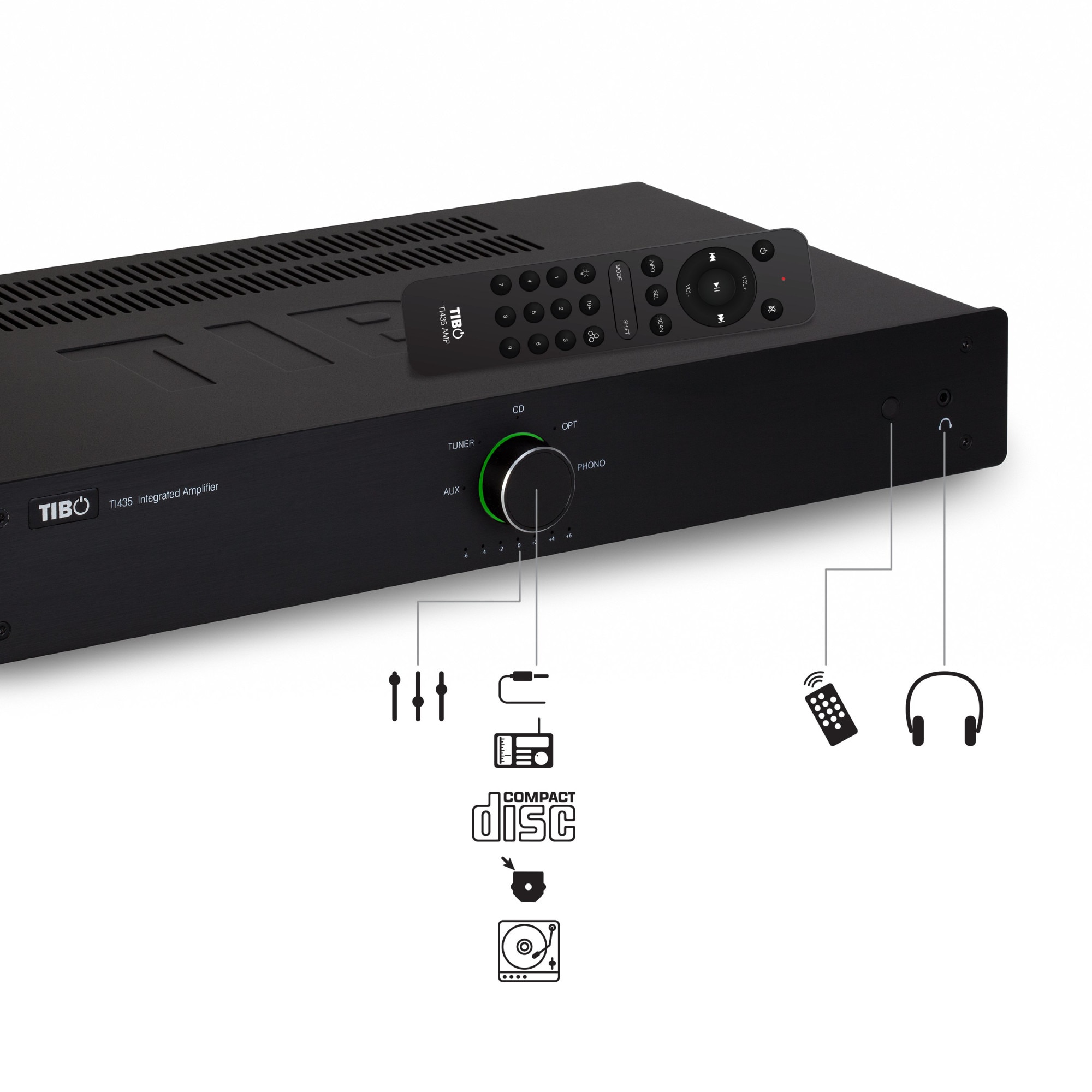 Amplificator integrat Tibo TI435AMP, 2x50W - eMAG.ro