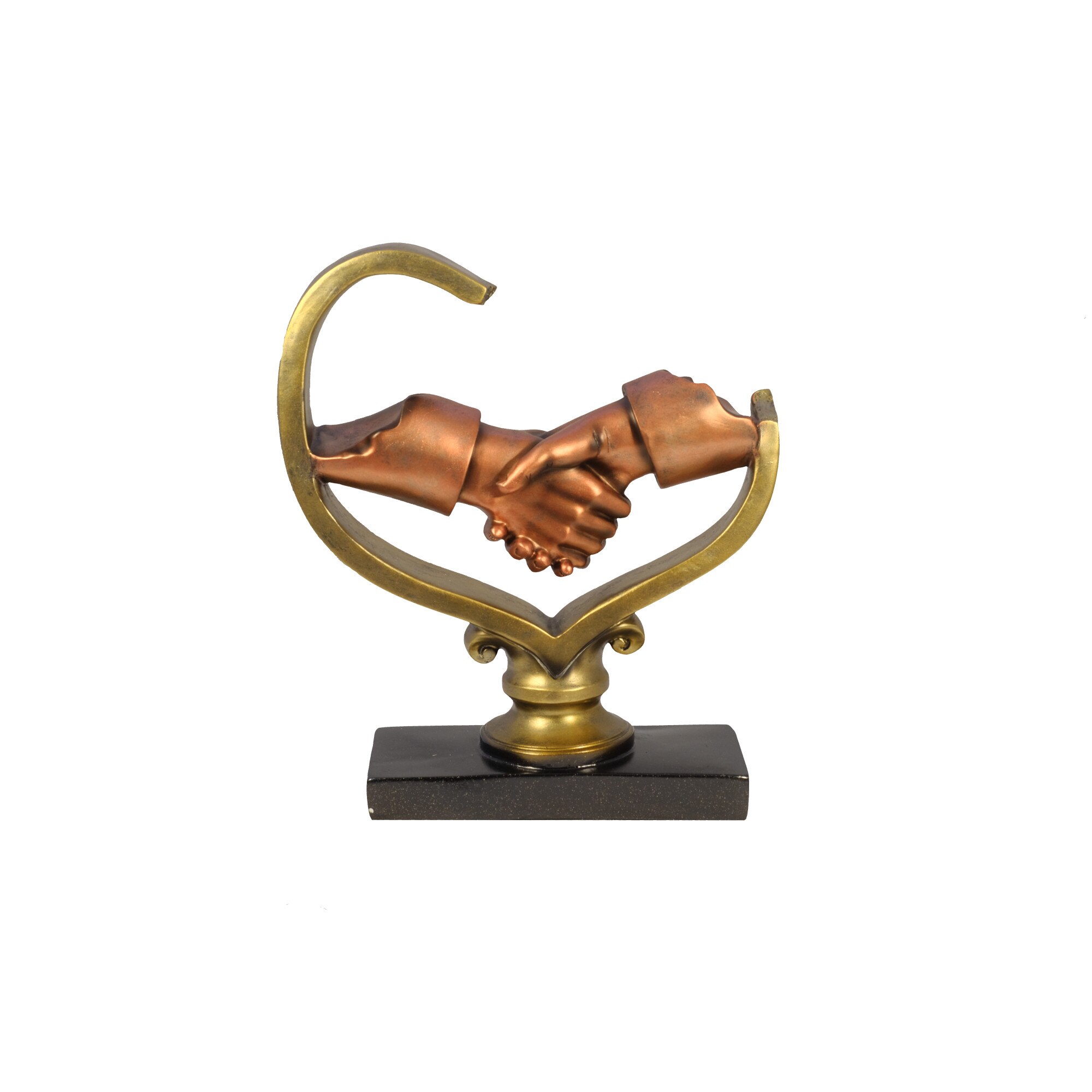 Statueta Inima Maini, Bronz, Rasina, 35 cm - eMAG.ro