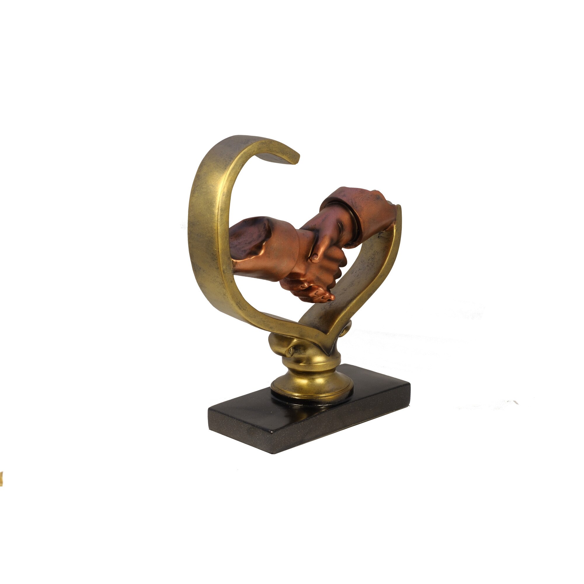 Statueta Inima Maini, Bronz, Rasina, 35 cm - eMAG.ro