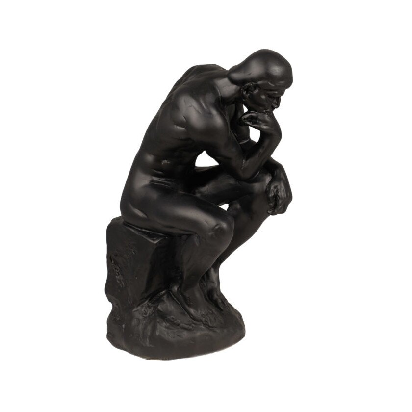 Statueta Ganditor, Negru, Rasina, 32 cm - eMAG.ro