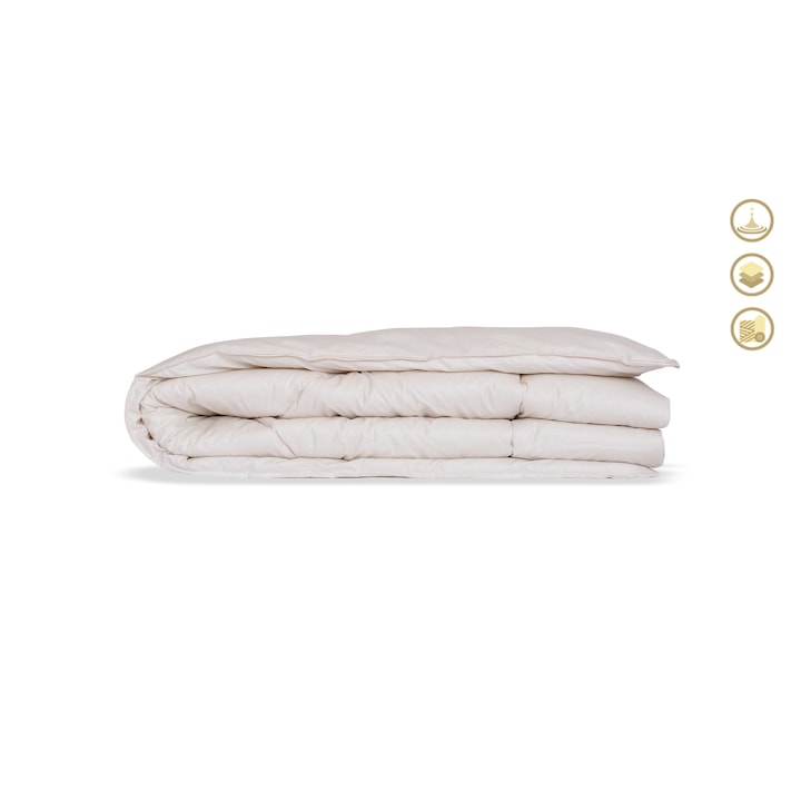 Plapuma Confort Lana N5, 160x200 cm, umplutura LANA MERINOS si invelis ...