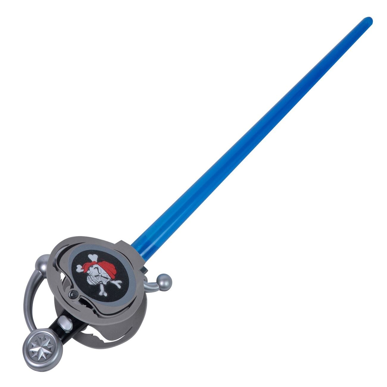 Sabie de jucarie cu sunete si lumini, model pirat, 62 cm, albastru ...