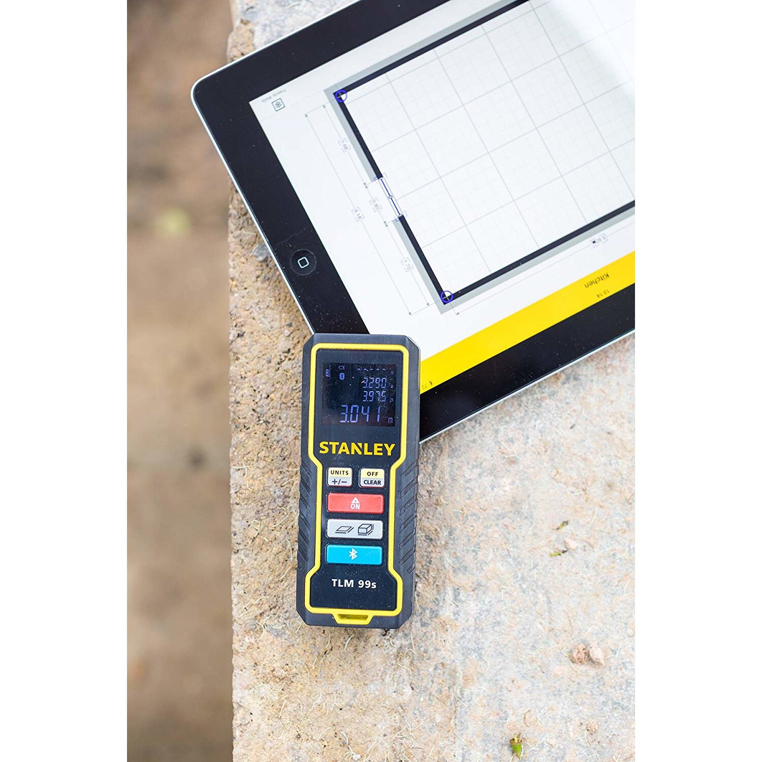 Telemetru laser 30m, ecran lcd, bluetooth Stanley TLM99s - eMAG.ro