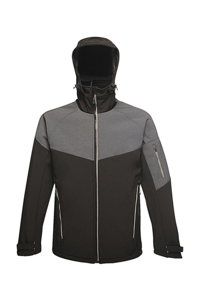 Geaca Softshell arvin, m, black/seal grey - eMAG.ro
