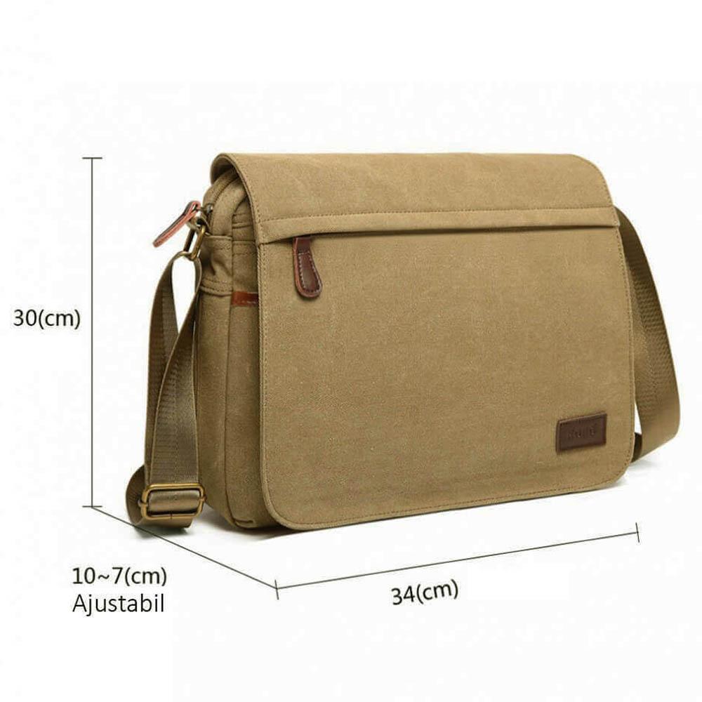 Geanta umar barbati Michele, Kaki - eMAG.ro