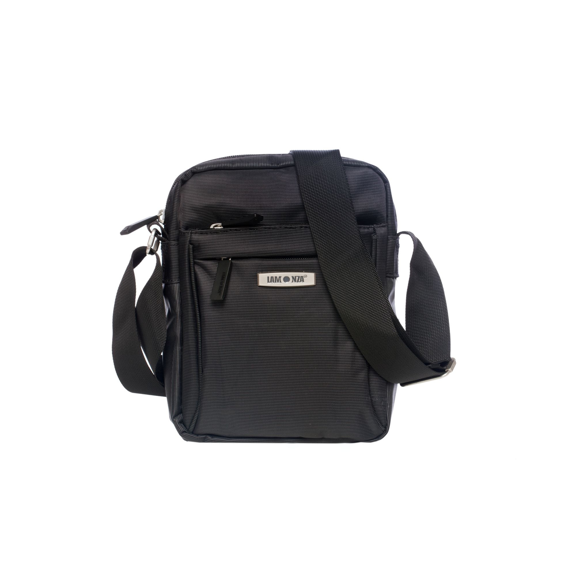 Geanta umar / crossbody Lamonza Ego 21x17x6 cm, gri inchis - eMAG.ro