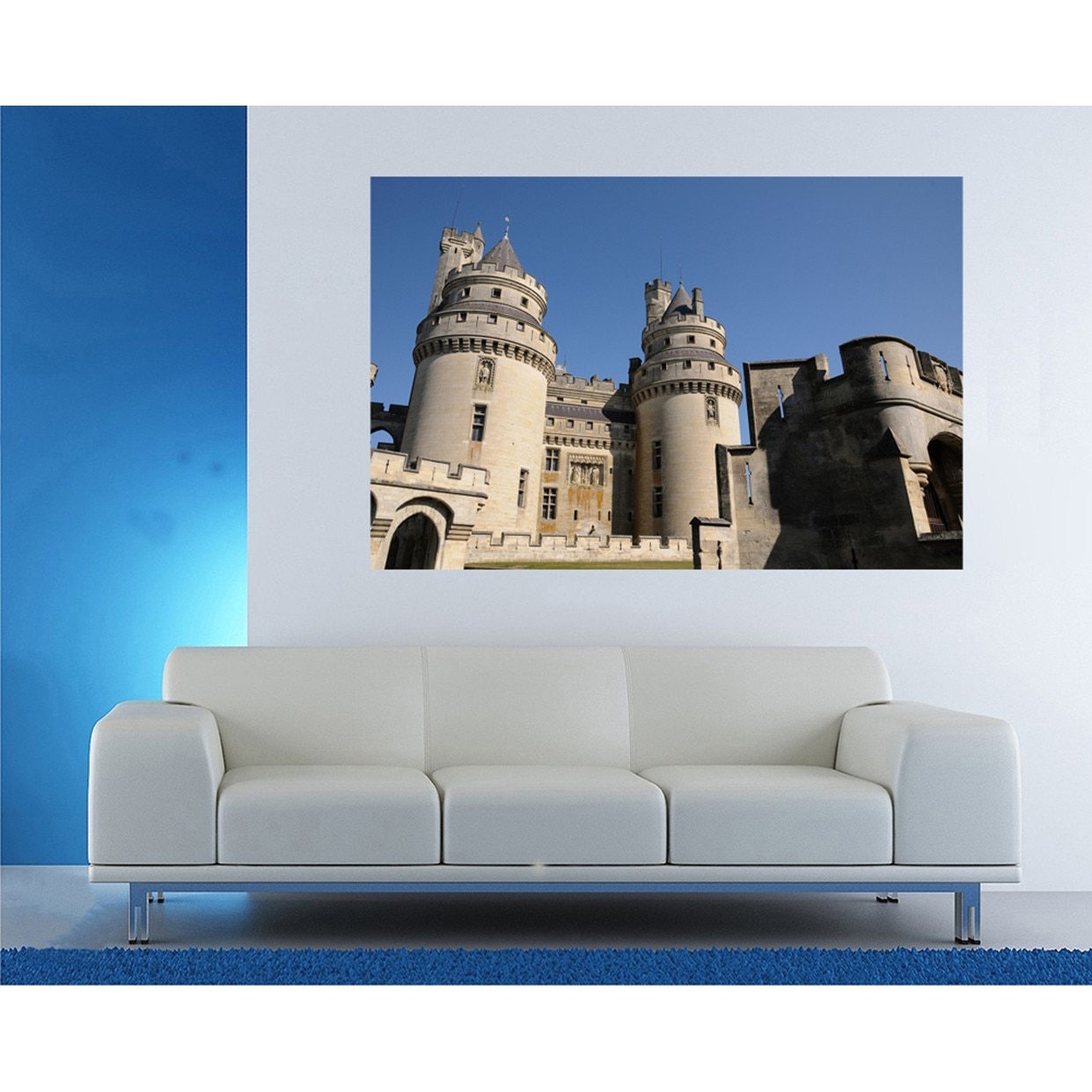 Falikép Középkori kastély 3 - 200x133cm - Legjobb Dekor - eMAG.hu