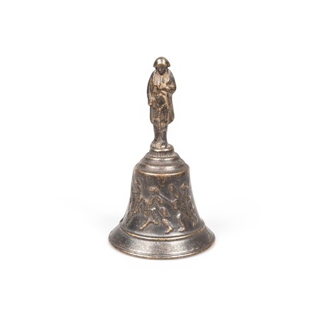 Clopot Napoleon, Alama, Culoare Bronz Antichizat, H-16 cm, Br-077 - eMAG.ro