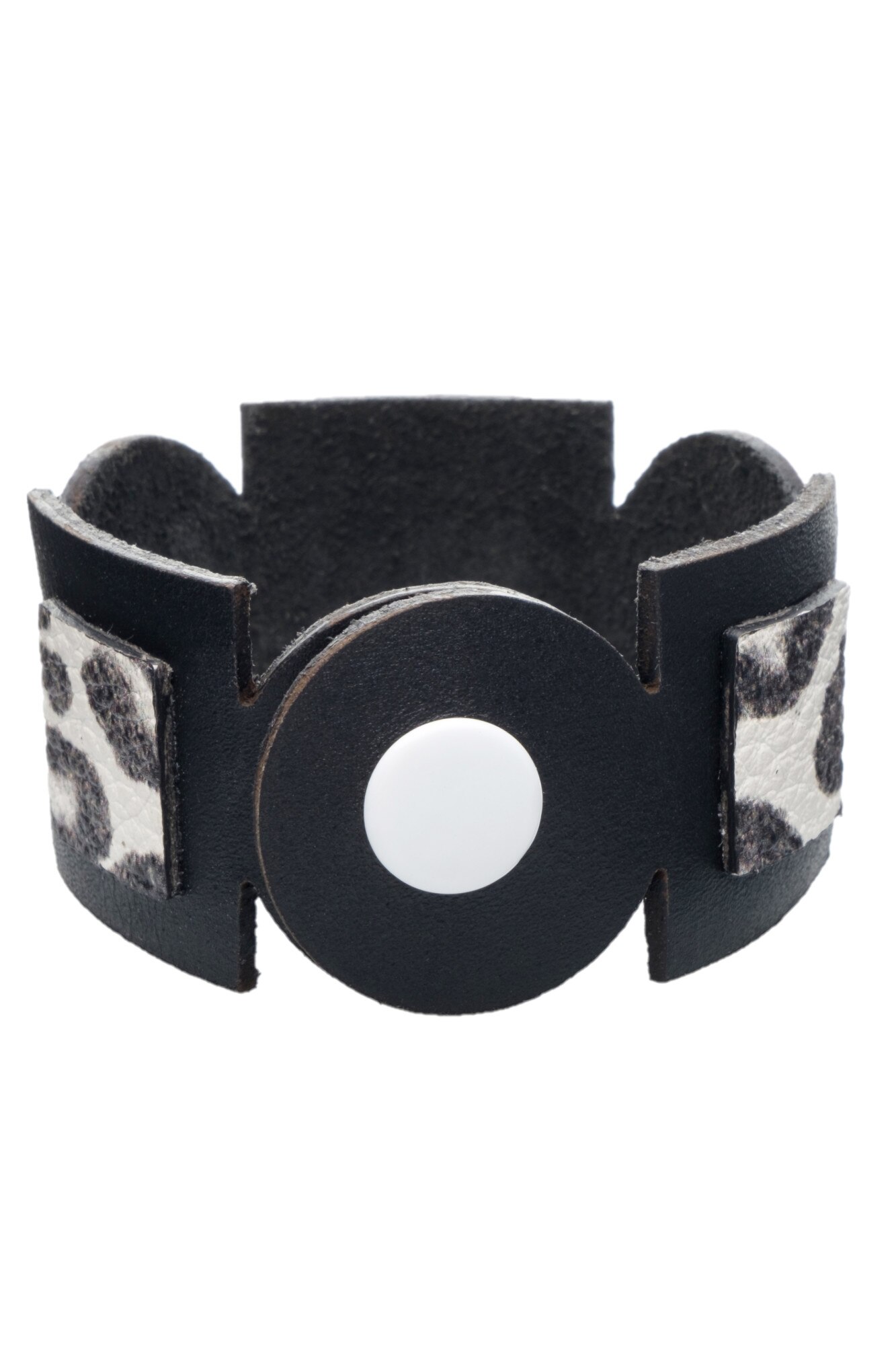 Bratara dama, Miracolore, Bauhaus, Negru/Alb, S Small - eMAG.ro