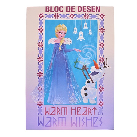 Bloc desen Disney FROZEN A4 160g 16 file - eMAG.ro