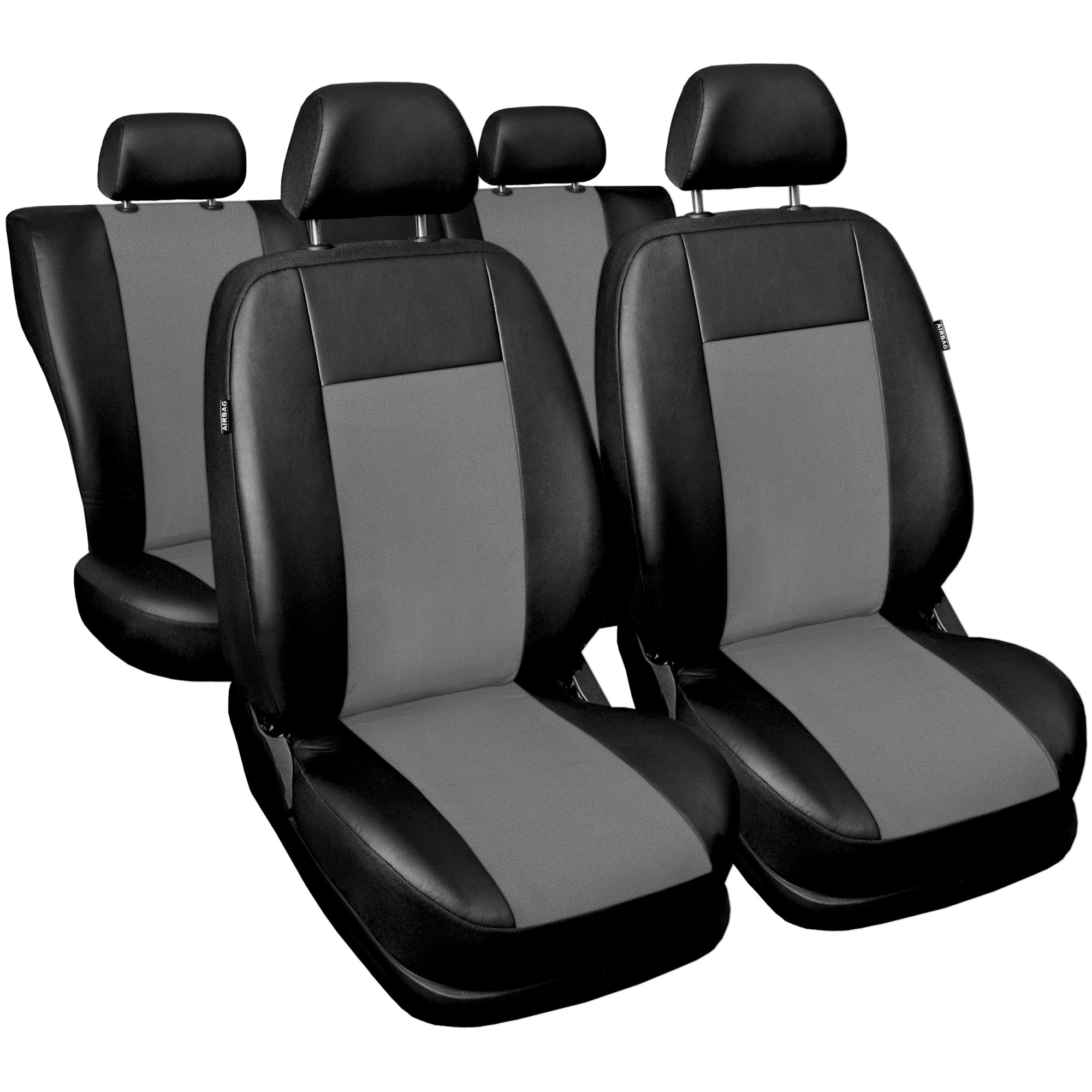 Set huse auto Auto-Dekor Superior, 10 piese, Gri - eMAG.ro