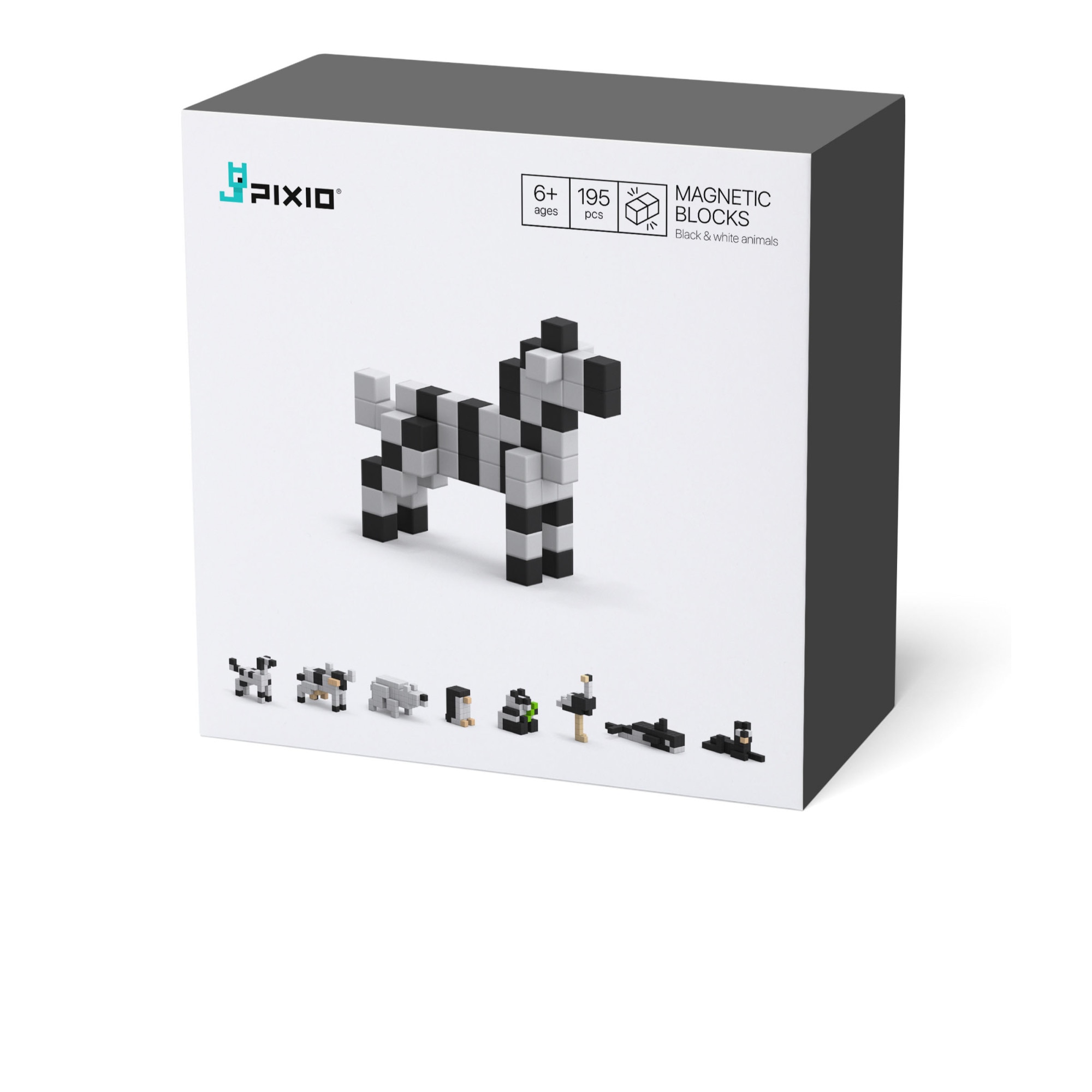 Klocki Pixio Black & White Animals 195 Story Series - eMAG.ro