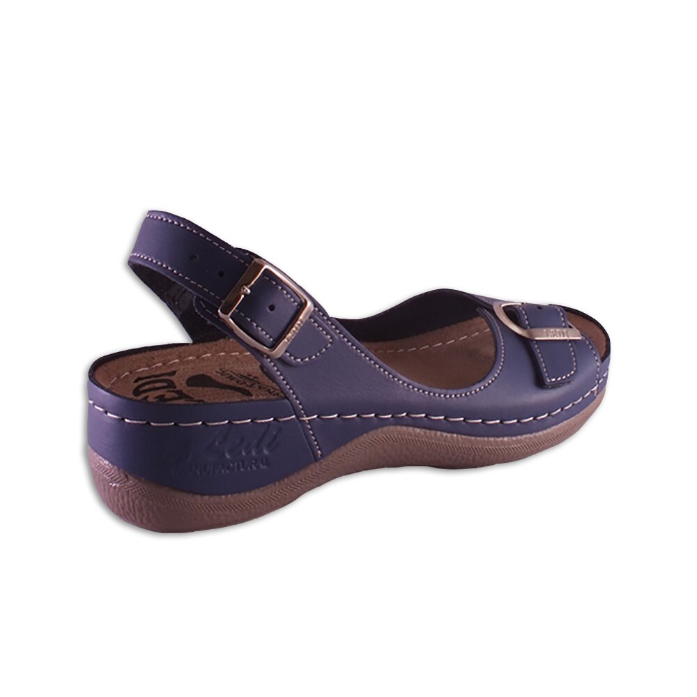 Sandale medicale dama, din piele, Ledi, indigo, 38 - eMAG.ro