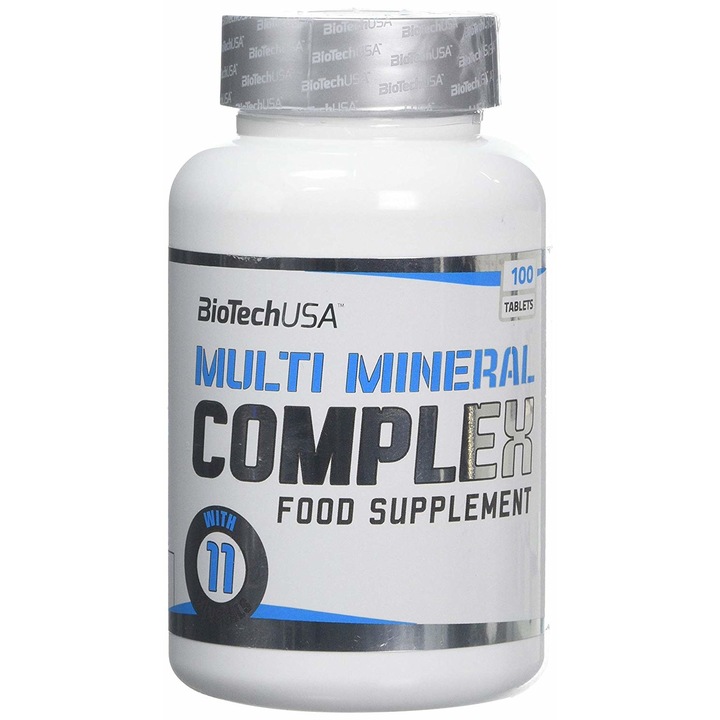 Supliment de minerale, Biotech USA, Multimineral Complex, 100 tablete ...
