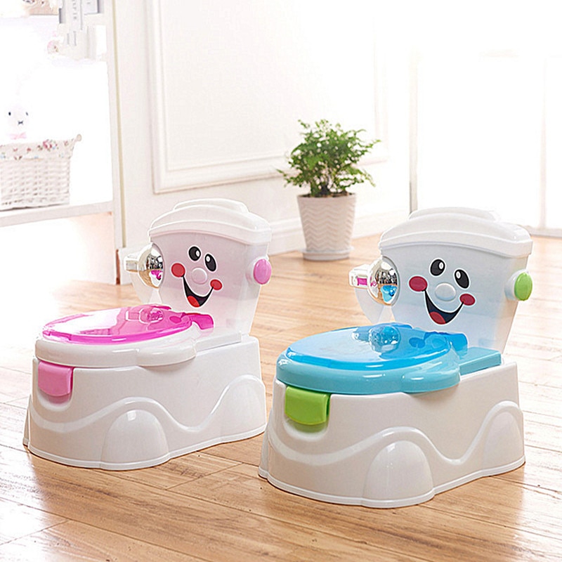 Olita pentru copii Little Mom Smiley Potty Blue, educationala 3 in 1 ...