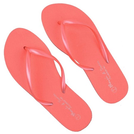 Slapi de dama, model de plaja, coral, marime 40-41 - eMAG.ro