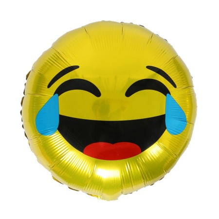 Balon folie Emoji Ras cu lacrimi 45cm - eMAG.ro